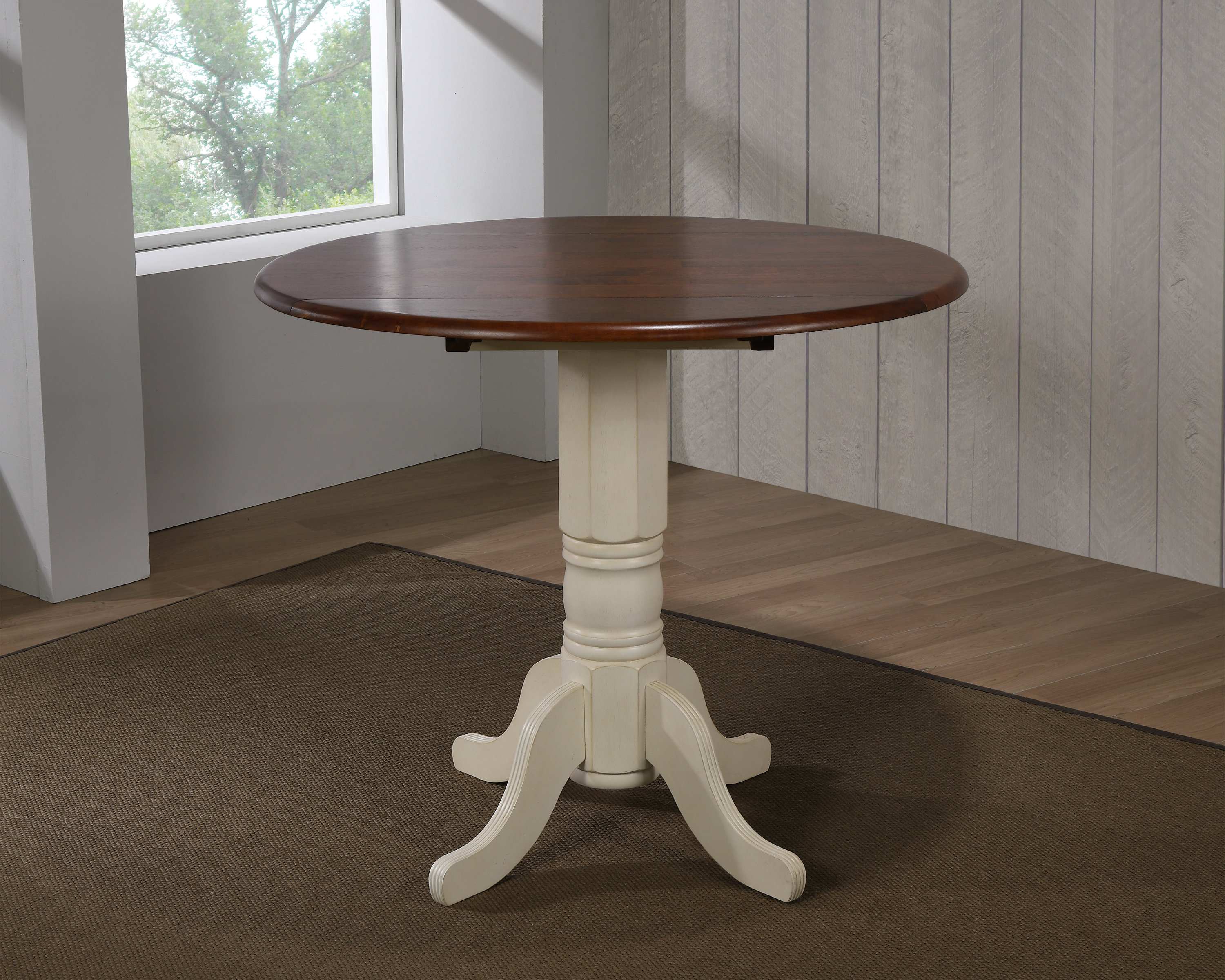 One Allium Way® Azizi Extendable Round Solid Wood Pub Table | Wayfair