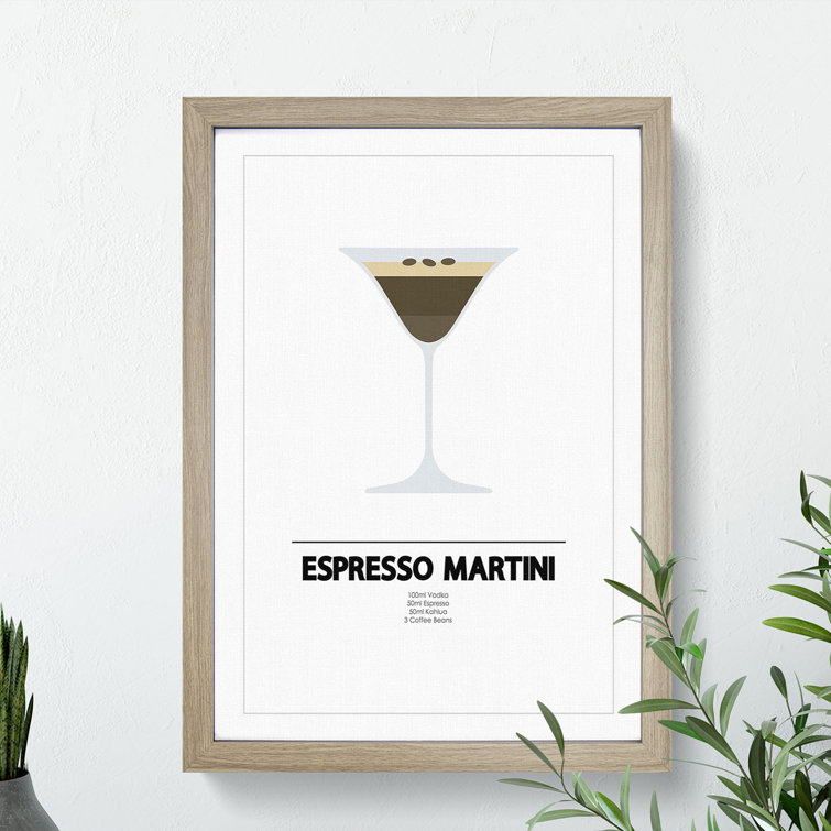 East Urban Home Espresso Martini - Picture Frame Graphic Art | Wayfair ...