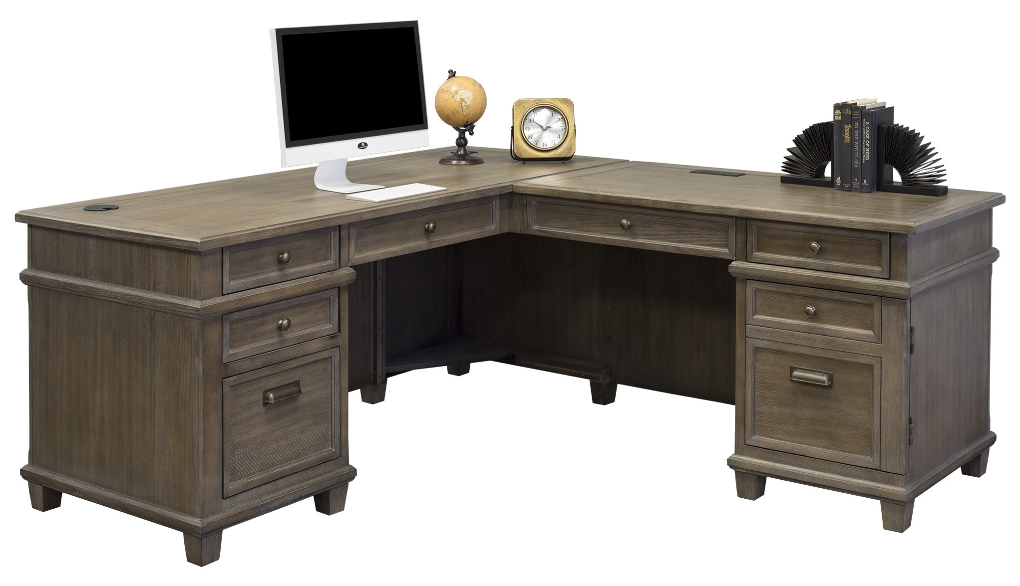 One Allium Way® Larissa L-Shape Executive Desk & Reviews | Wayfair