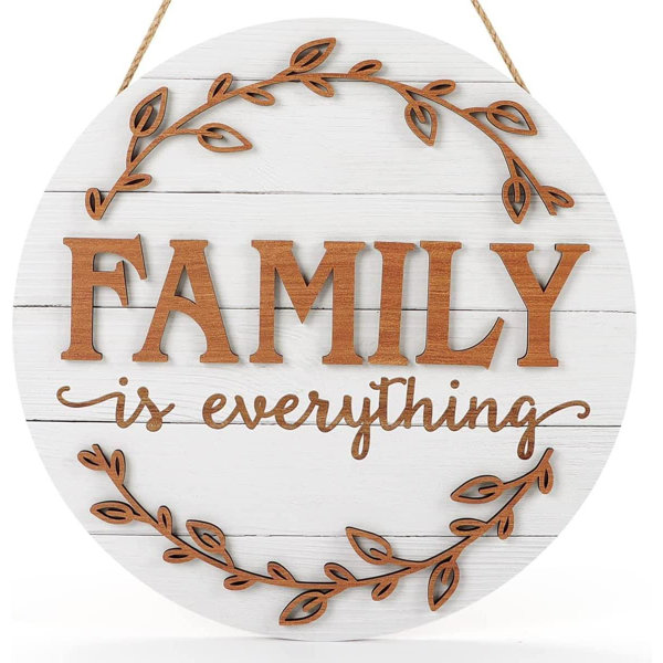 August Grove® Vintage 3D Family Is Everything Wood Wall Décor | Wayfair