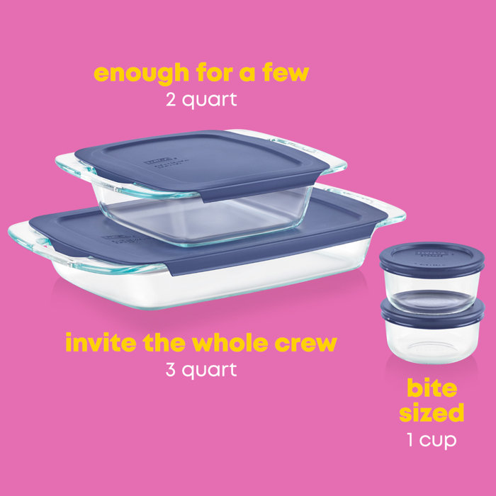 Pyrex Easy Grab 8 Piece Bakeware Set & Reviews | Wayfair