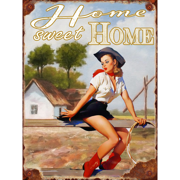 Signatology Vintage Lady Metal Sign Wall Décor | Wayfair