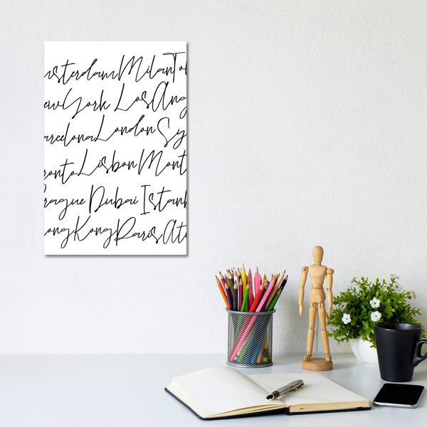 Script On Canvas | Wayfair.co.uk