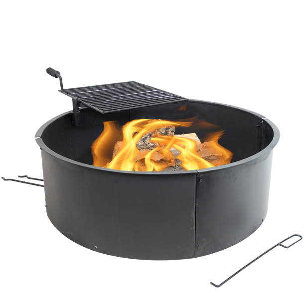 Backyard Expressions Campfire Cooking Grate Stake Fire Pit Tool ...