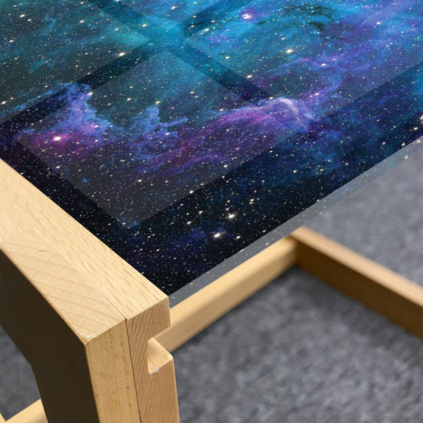 Bless international East Urban Home Outer Space Coffee Table, Galaxy ...
