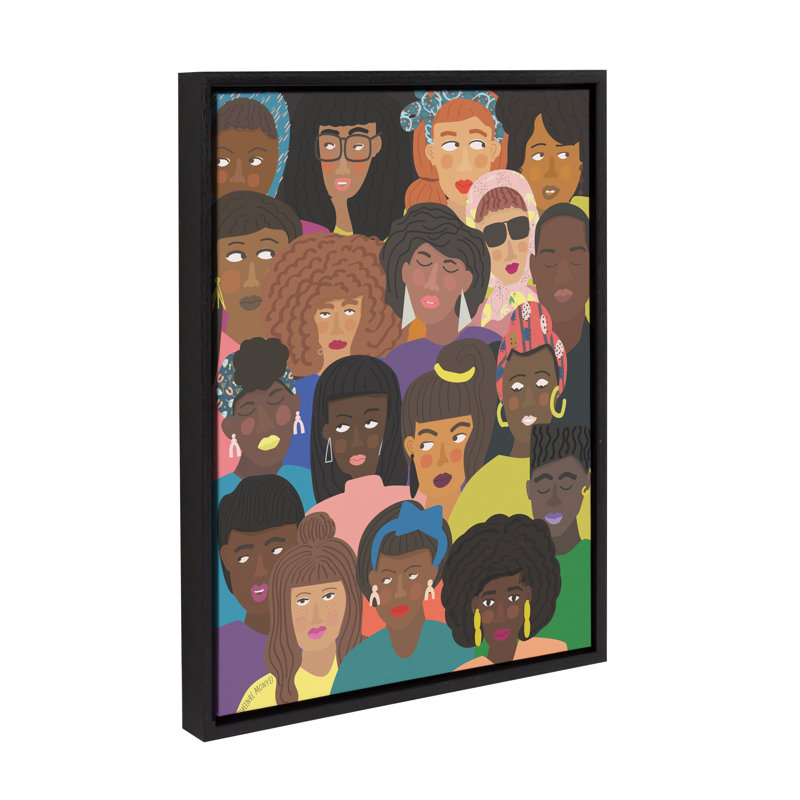 Red Barrel Studio® Black People United Framed On Canvas by Queenbe ...