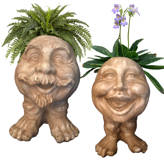 HomeStyles Muggly's Crying Brother Face Statue Planter & Reviews | Wayfair