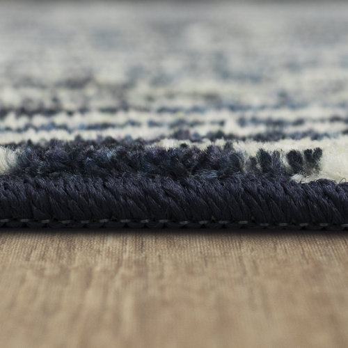Union Rustic Performance Navy/Gray Rug & Reviews | Wayfair