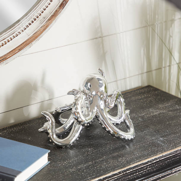 Beachcrest Home Eli Octopus In The Deep Blue Sea On Canvas by Eli ...