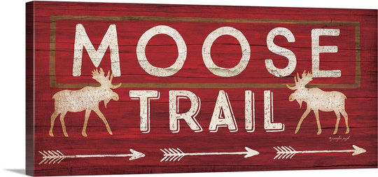 Great Big Canvas Moose Trail by Jennifer Pugh - Graphic Art | Wayfair