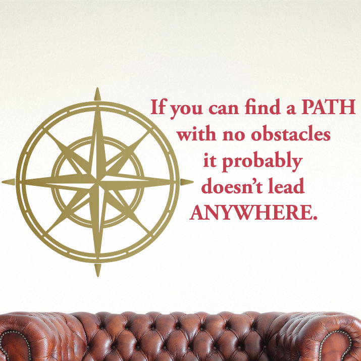 The Decal Guru Compass Quote Wall Decal | Wayfair