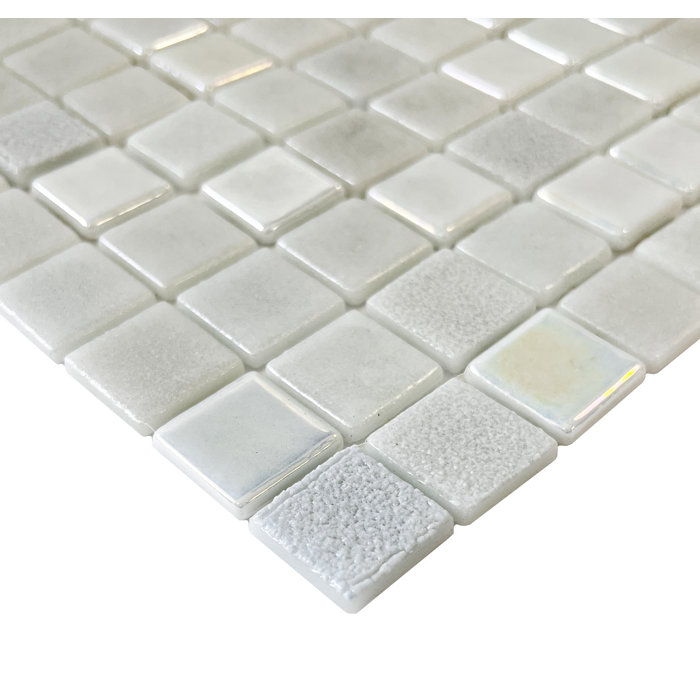 Tile Cart 13" x 13" Glass Mosaic Shimmer Glass Mosaic Wall Floor Use ...