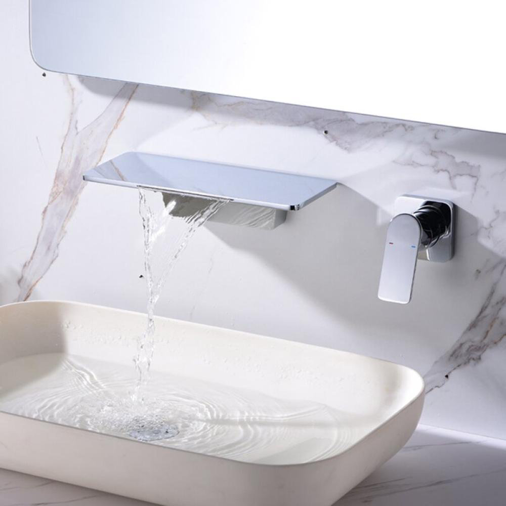 organnice Wall Mounted Faucet Single-handle Bathroom Faucet & Reviews ...