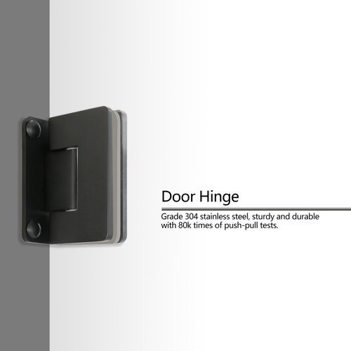 Zipcode Design™ Cyrus 72'' H Semi-Frameless Shower Door with Clear ...