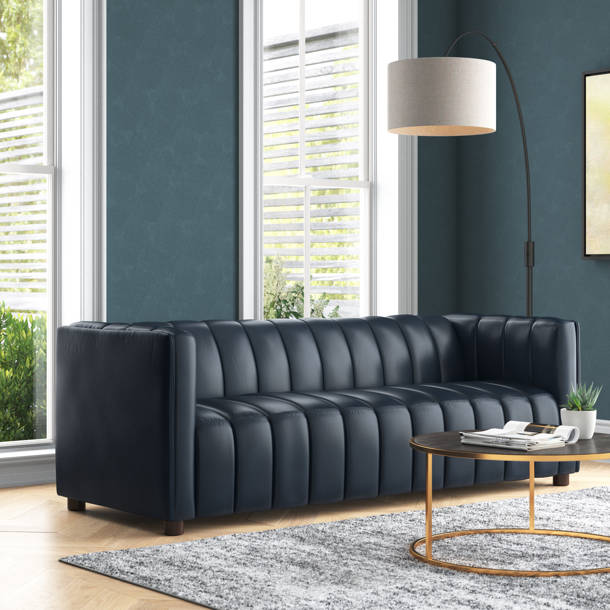 Wade Logan® Audrik 6 - Piece Leather Sectional | Wayfair