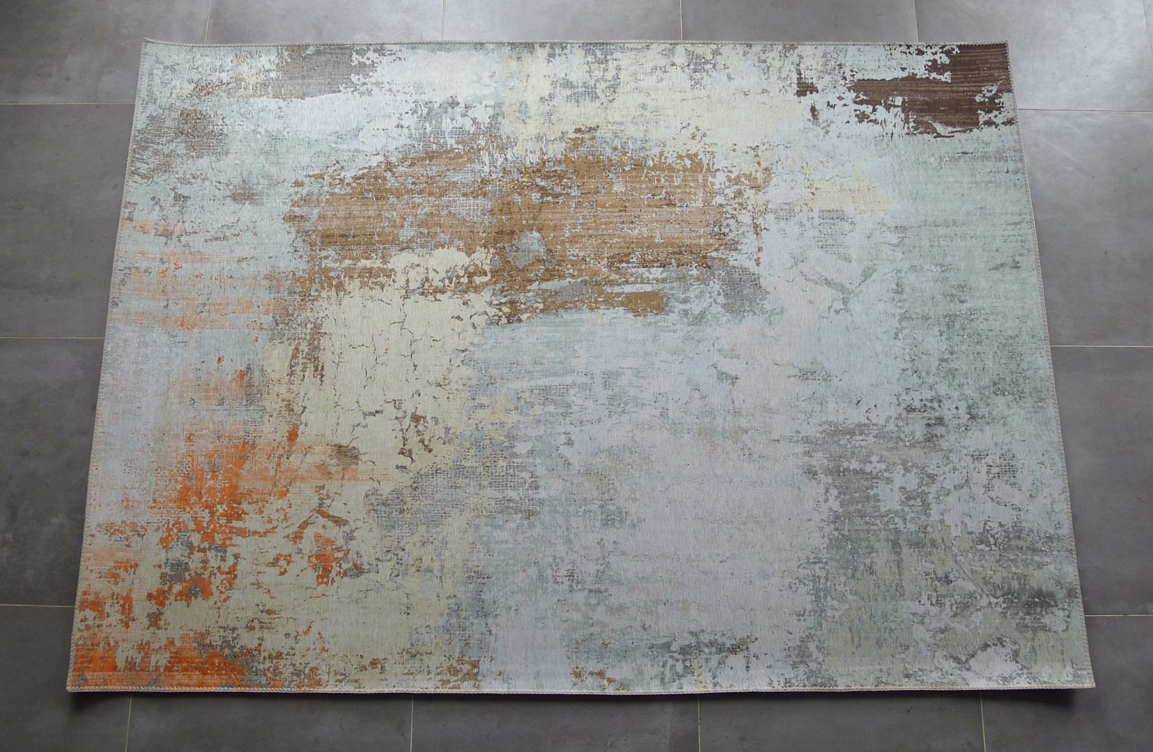 17 Stories Performance Gray/Brown Rug | Wayfair