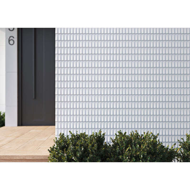 Mirrella 24" x 48" Straight Edge Porcelain Singular Wall & Floor Tile ...