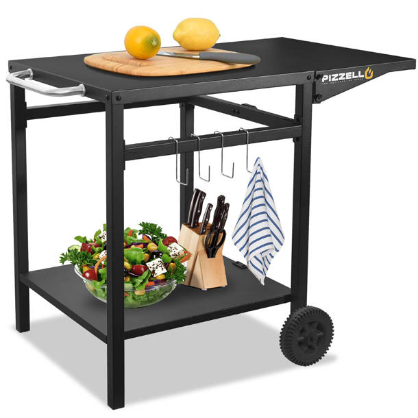 VEVOR Stainless Steel Equipment Grill Stand, 24" X 24" Stainless Table ...