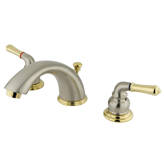 Kingston Brass Magellan Widespread Faucet Bathroom Faucet with Drain ...