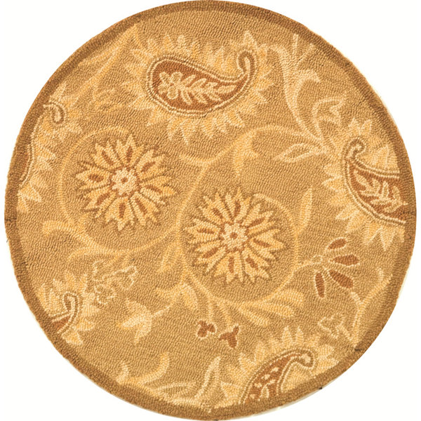 Safavieh Berkley Handmade Looped/Hooked Camel Rug | Wayfair