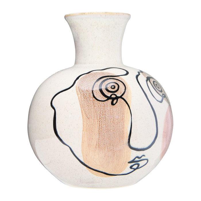 Wrought Studio Earlham Stoneware Table Vase | Wayfair