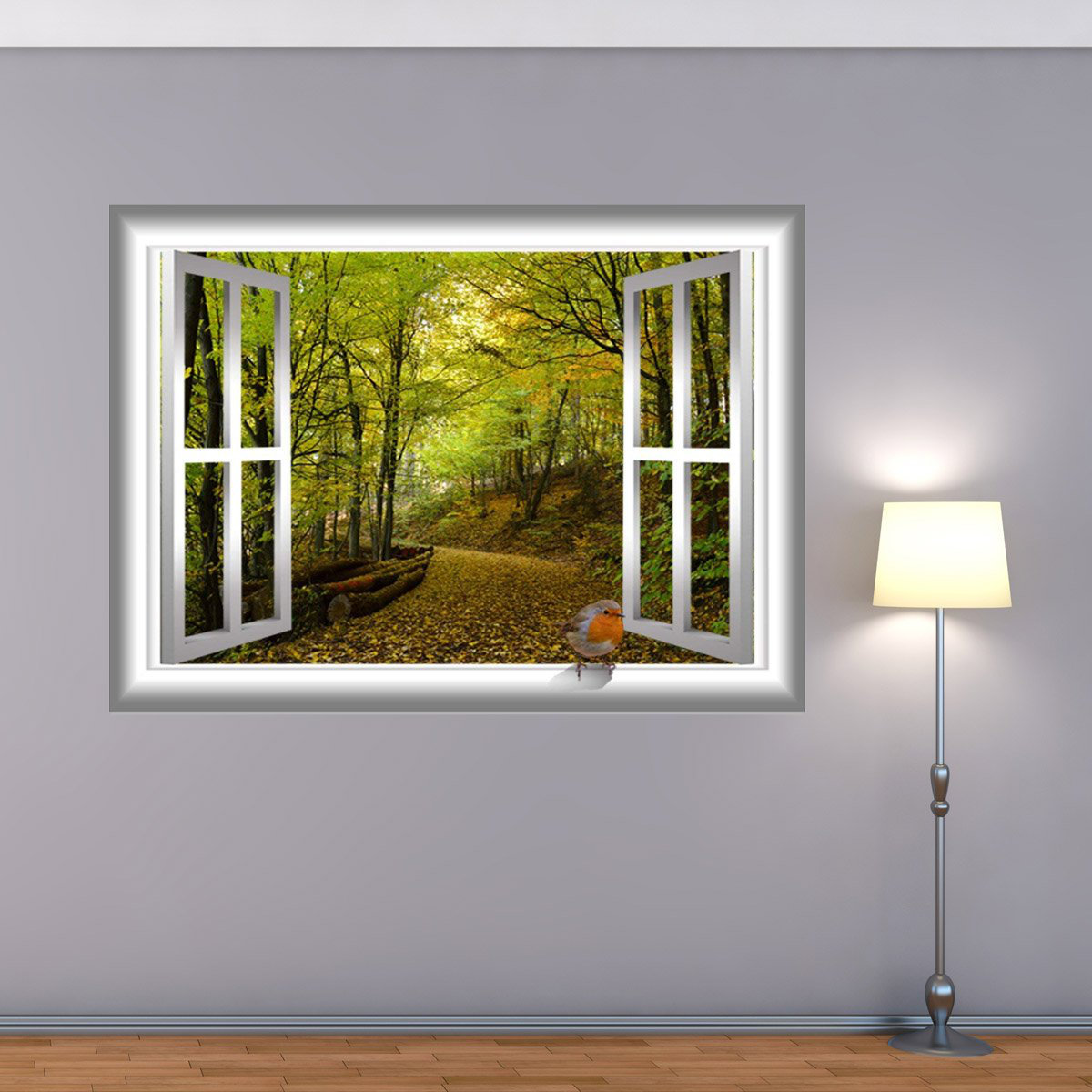 East Urban Home 3D Bird Nature Window Wall Decal & Reviews | Wayfair