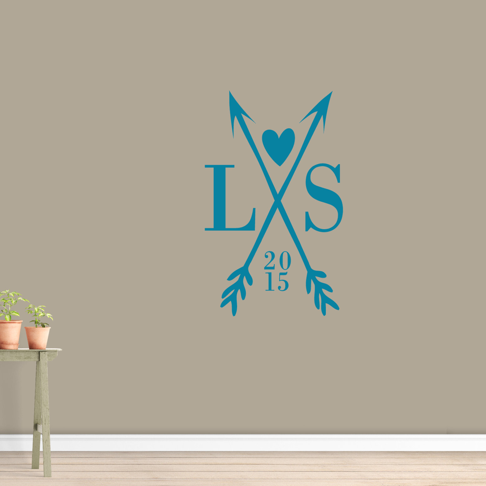 Wrought Studio Theis Custom Crossed Arrows Wall Decal | Wayfair
