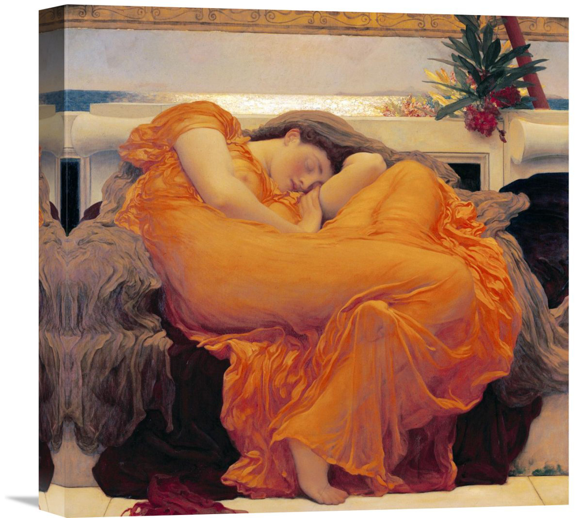 Global Gallery Flaming June On Canvas by Lord Frederick Leighton Print ...