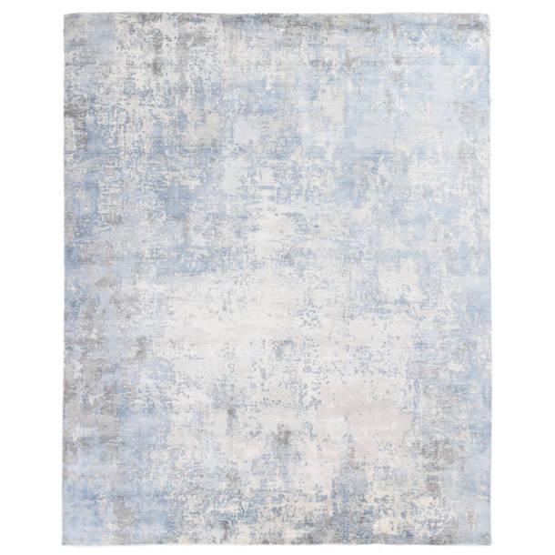 Exquisite Rugs Vista Handmade Hand Loomed Gray/Blue Rug | Wayfair