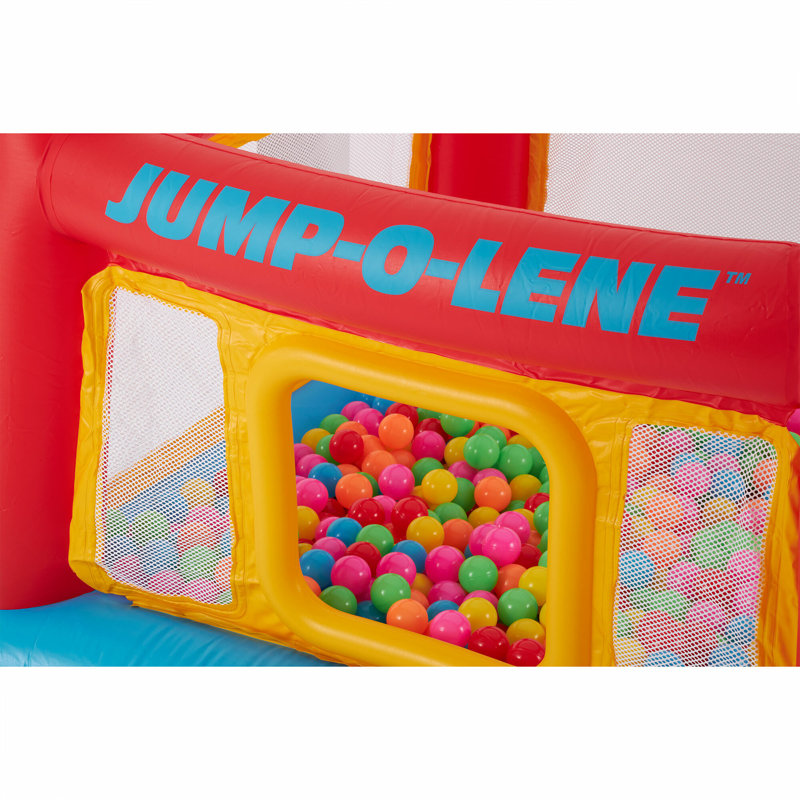 Intex Inflatable Jump-O-Lene Trampoline Bounce House with Crawl-Thru ...