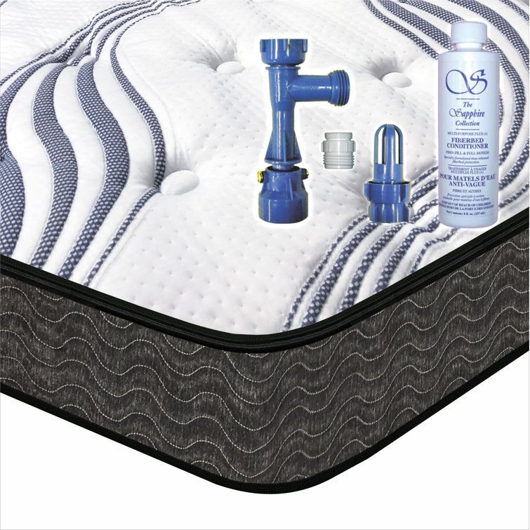 White Noise 9'' Waveless Shallow Fill Soft-Side Waterbed Mattress | Wayfair