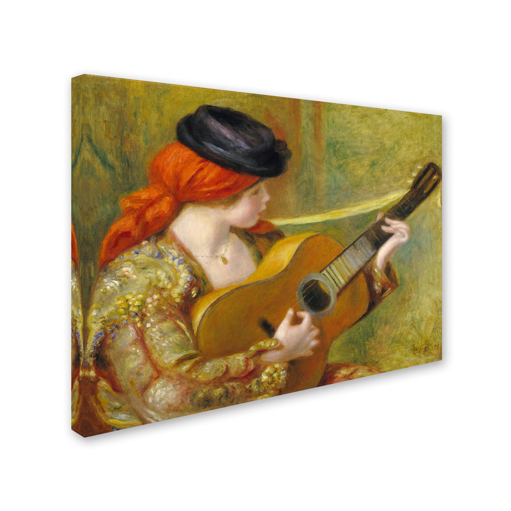 Vault W Artwork Young Spanish Woman With A Guitar by Pierre-Auguste ...