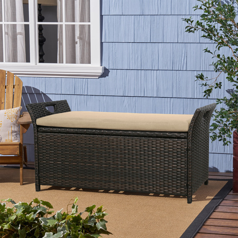 IWICKER New Collection 1846A Polyethylene Outdoor Bench | Wayfair