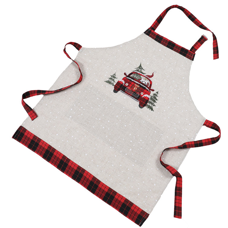 The Holiday Aisle® Santa Claus Riding on Car Apron | Wayfair