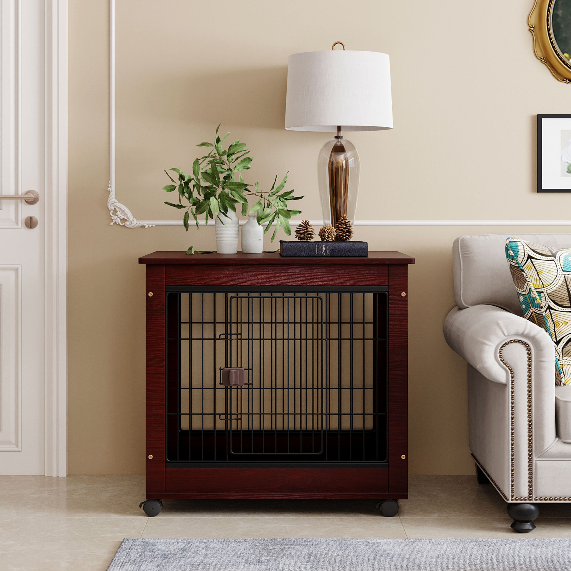Tucker Murphy Pet™ Chontelle Brown Wood Dog House | Wayfair