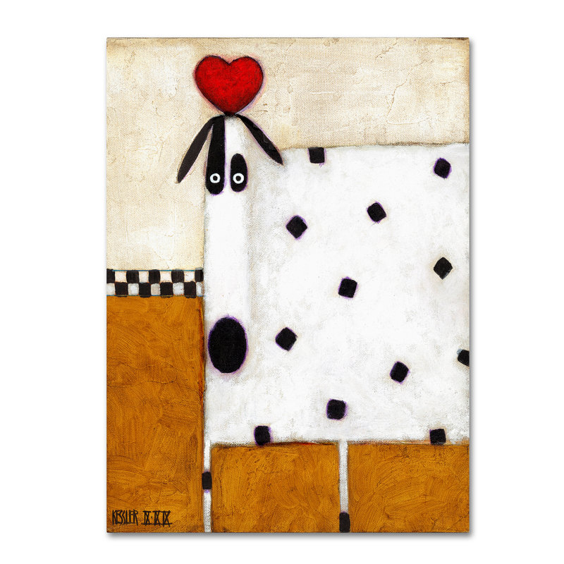 Trademark Art Daniel Patrick Kessler Love Dog On Canvas by Daniel ...