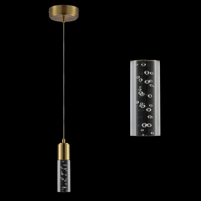 Wrought Studio Octa 1 - Light Single Cylinder LED Pendant & Reviews ...