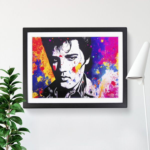 Marlow Home Co. XH1022-6738X Paint Splashed Elvis Presley Vol.2 ...