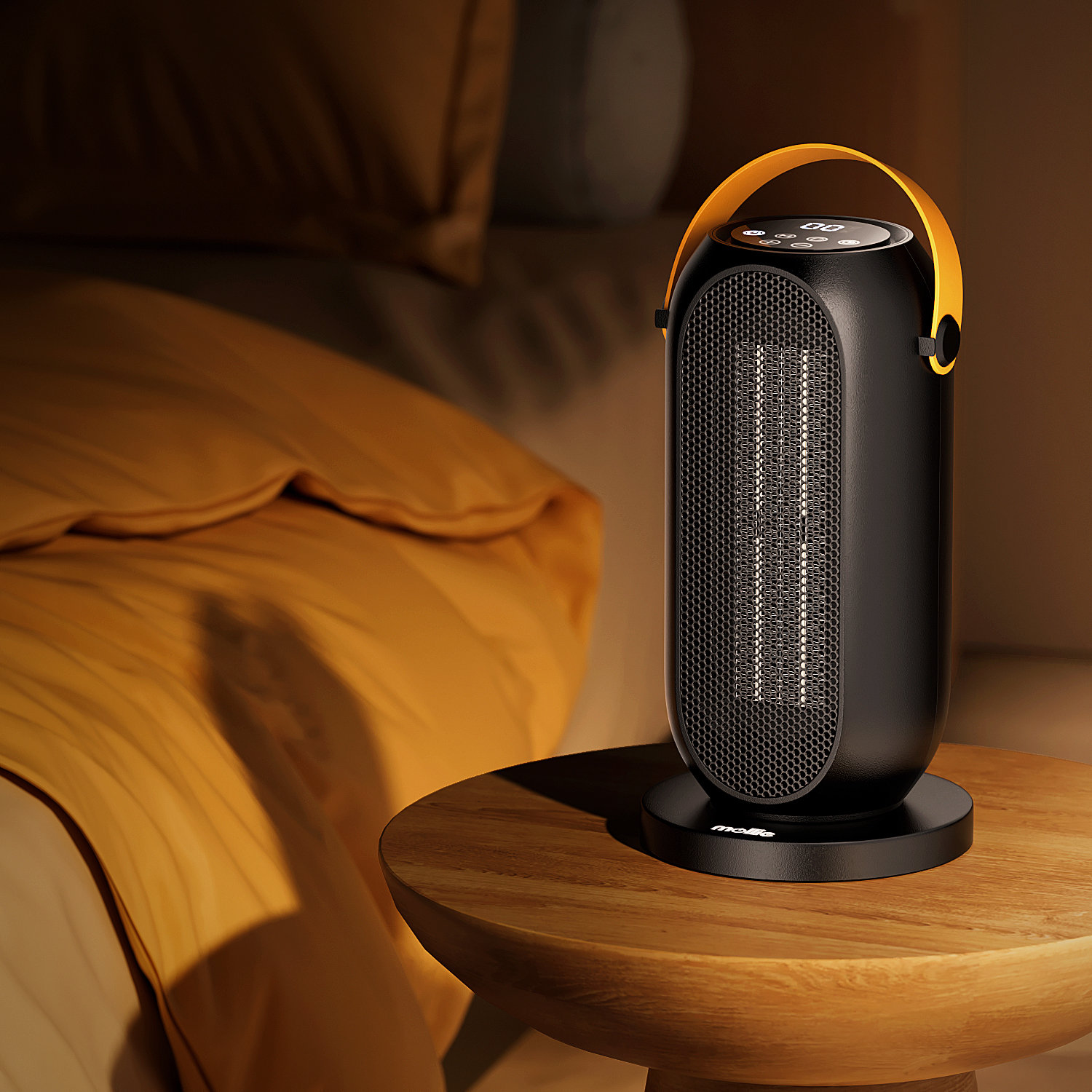 Monibloom 1200 Watt 5110 BTU Electric Compact Space Heater with Digital ...