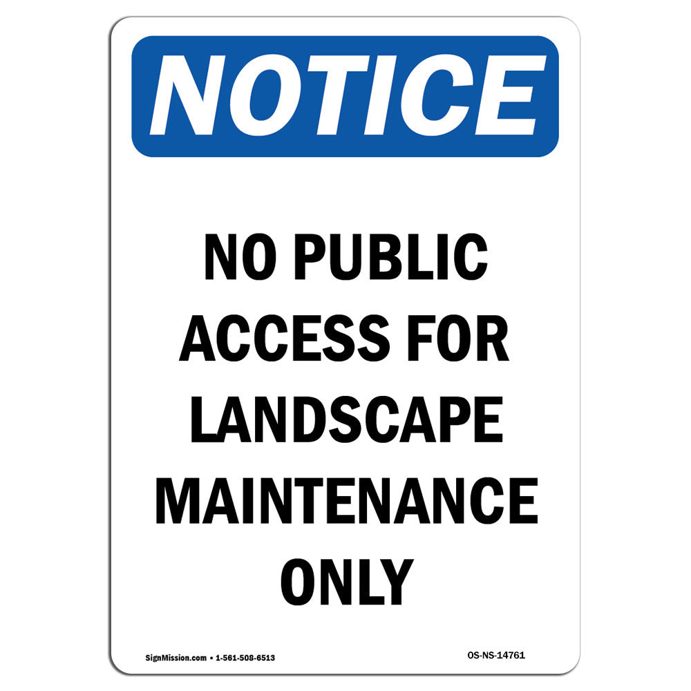SignMission No Public Access For Landscape Sign | Wayfair