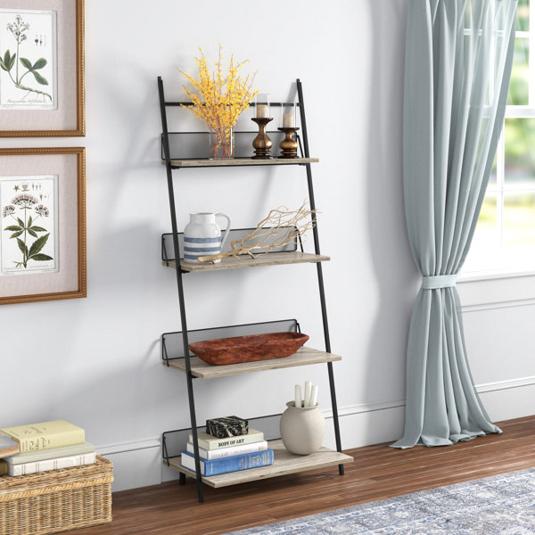Three Posts 162.56Cm H x 68.58Cm W Metal Ladder Bookcase & Reviews ...