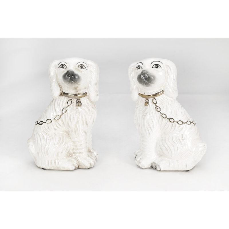 Red Barrel Studio® 2 Piece Staffordshire Dog Figurine Set | Wayfair