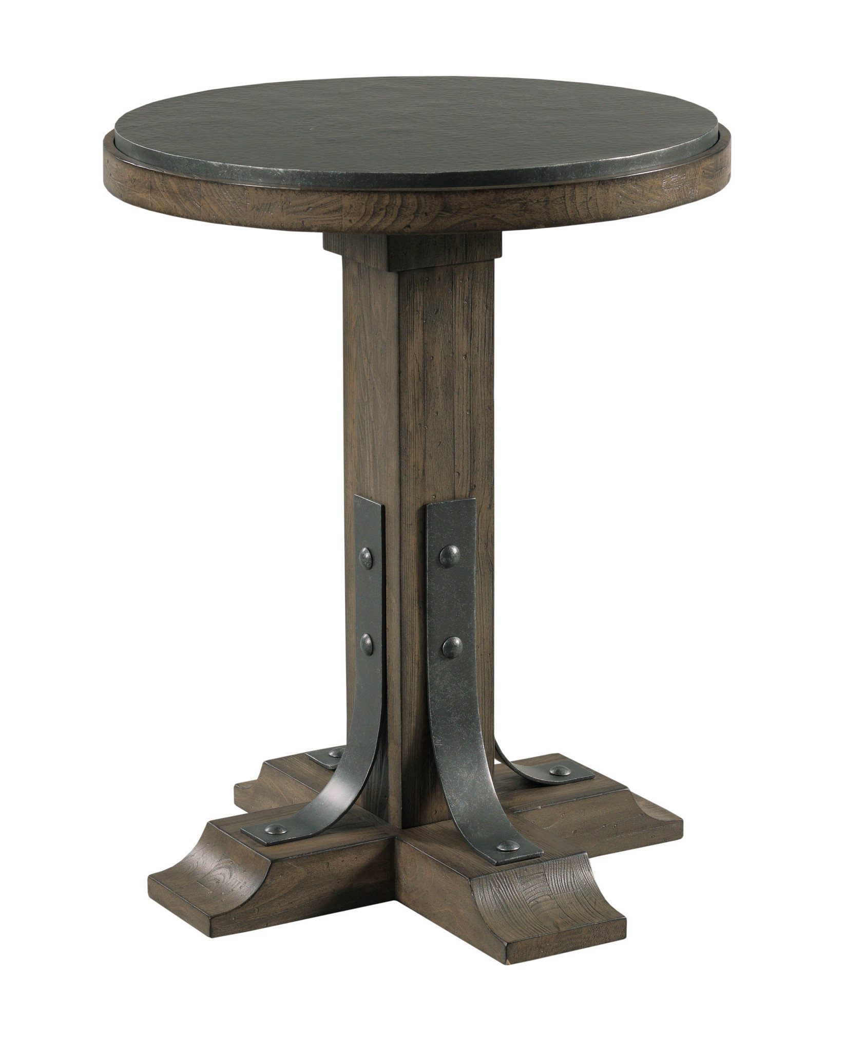 17 Stories 25'' Tall Pedestal End Table | Wayfair