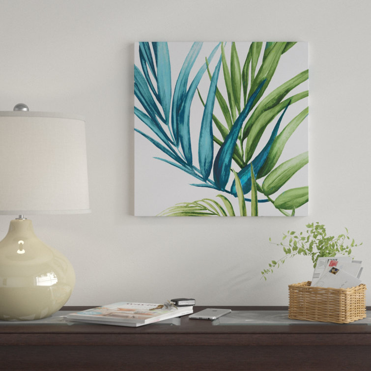 East Urban Home Palm Leaves IV by Eva Watts - Print | Wayfair