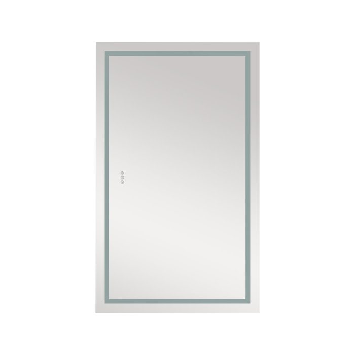 SMARTLET Rectangle LED Wall Mirror | Wayfair