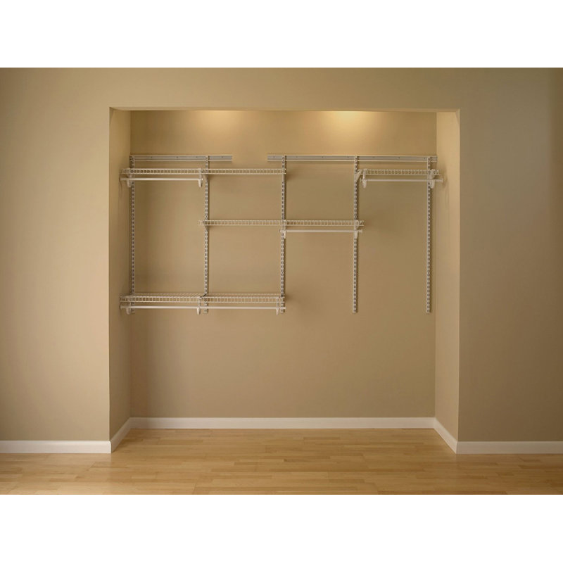 ClosetMaid ShelfTrack 60" W - 96" W Closet System Starter Kit & Reviews ...