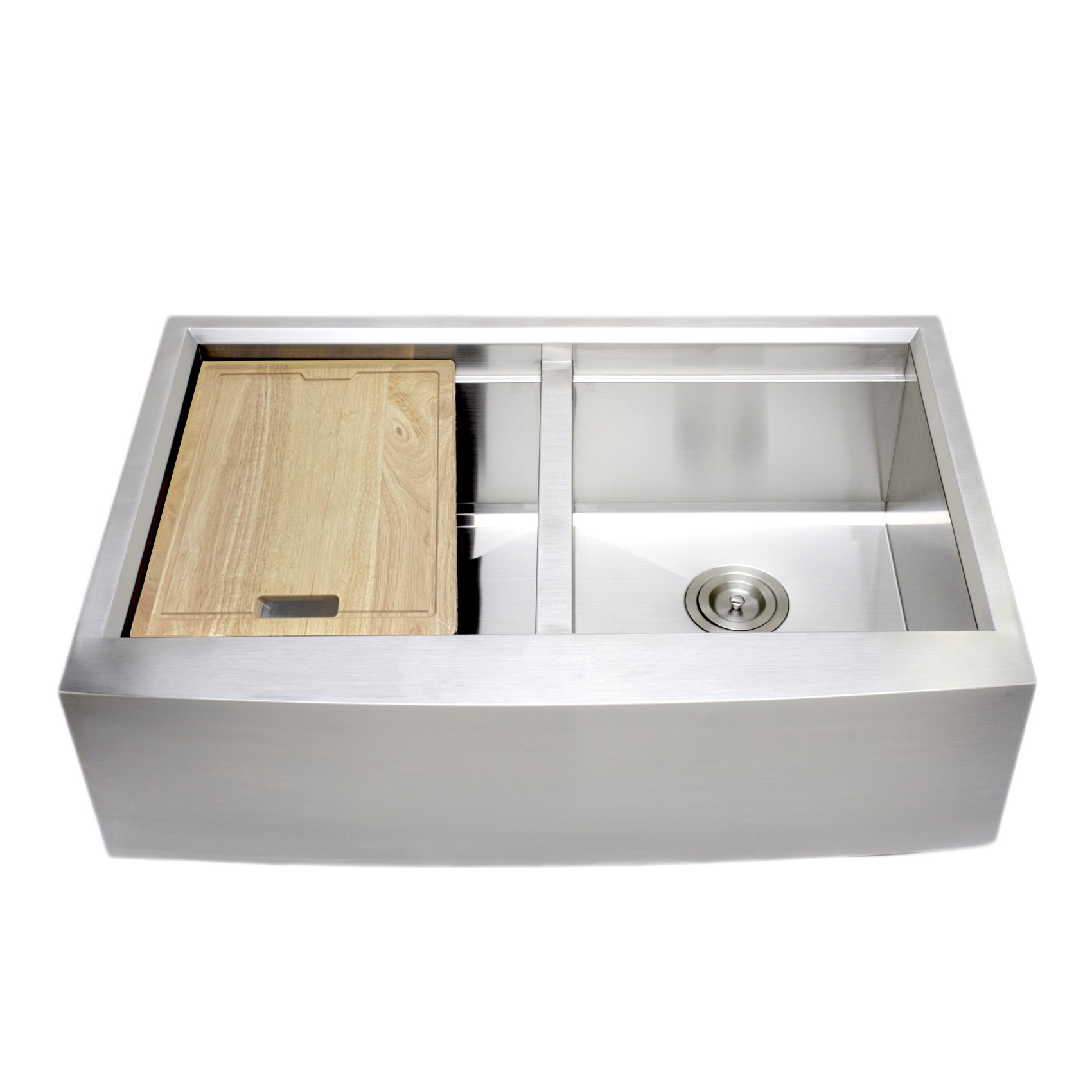 Wells Sinkware 22.25'' W Double Bowl Stainless Steel Farmhouse Kitchen ...