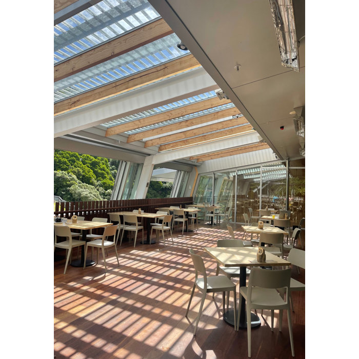 Midj Nene Outdoor Stackable Dining Side Chair with Cushion | Wayfair