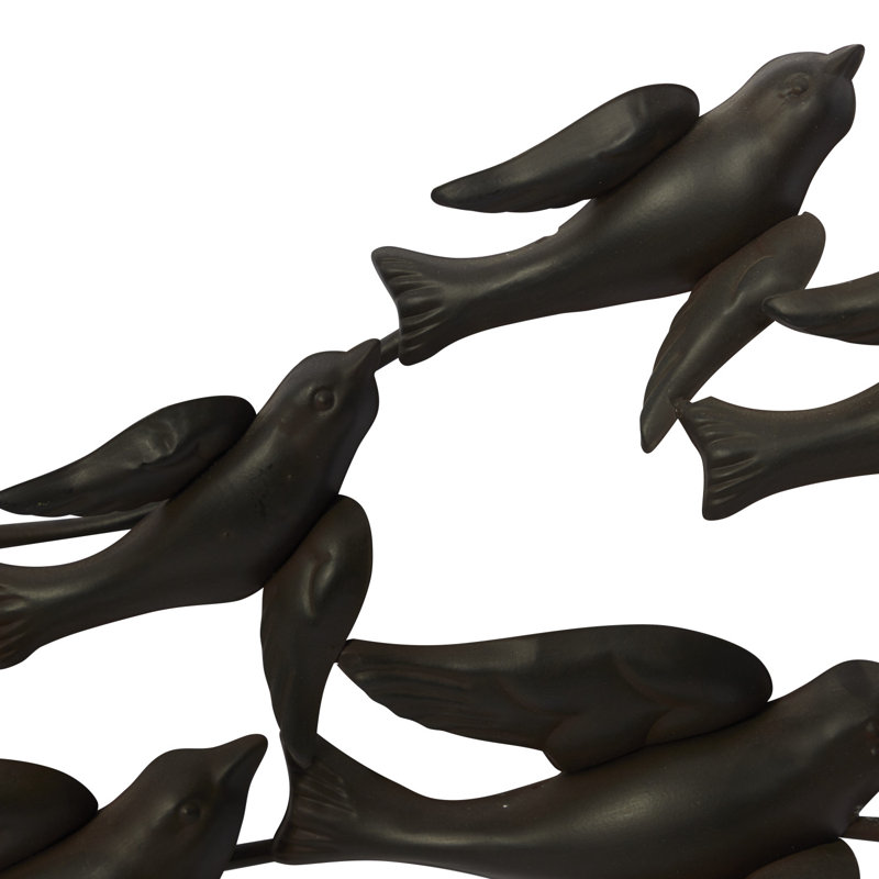 Breakwater Bay Swallow Flock Metal Wall Decor & Reviews | Wayfair