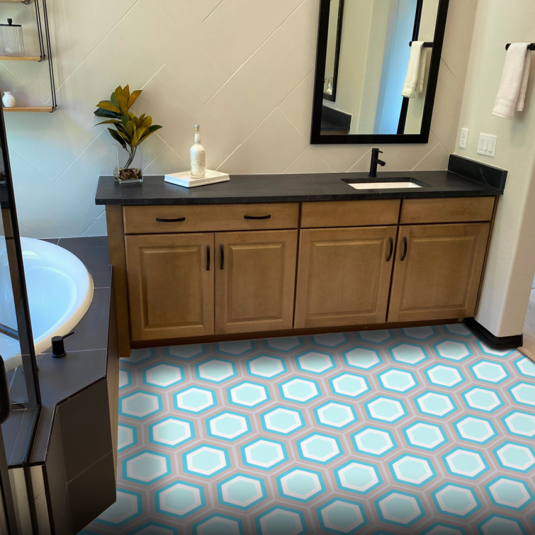 Moroccan Mosaic Tile House Menara 8" x 9" Cement Patterned Wall & Floor ...